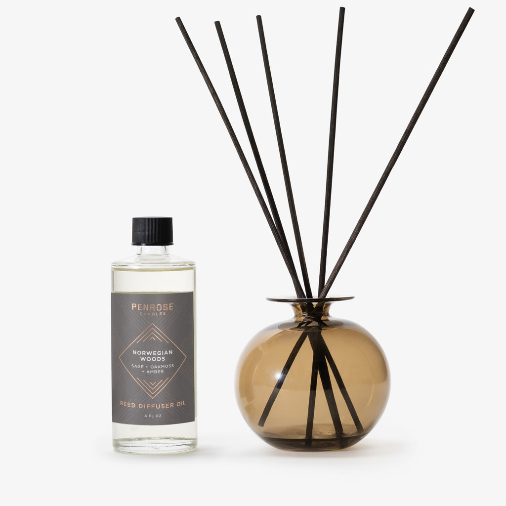 Reed Diffuser Set Wheat - Premium Home Fragrance | Penrose Candles